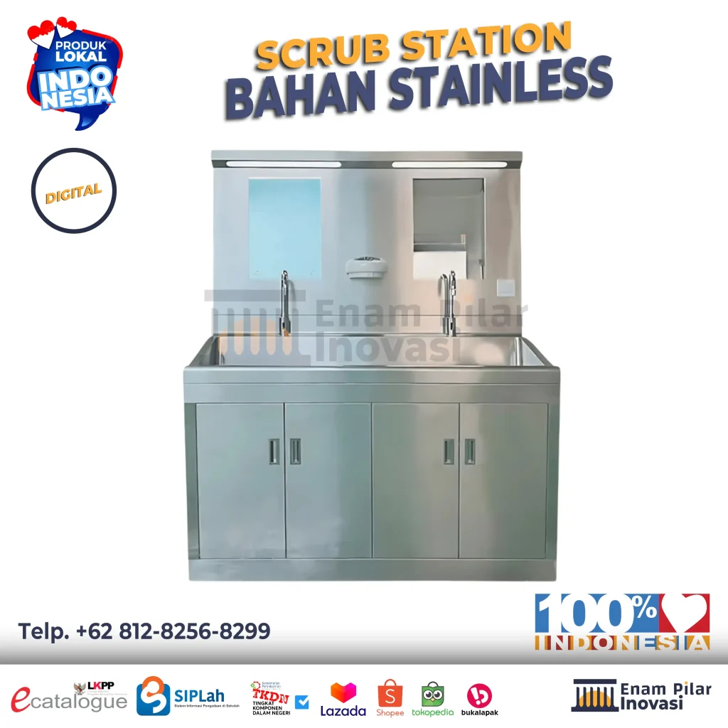Scrub Station Rumah Sakit 2 Person