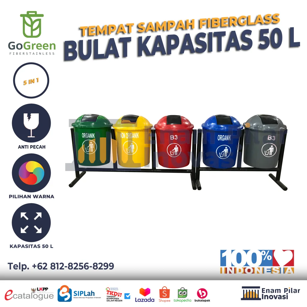 5 Jenis Tempat Sampah: Panduan Lengkap Warna dan Fungsinya